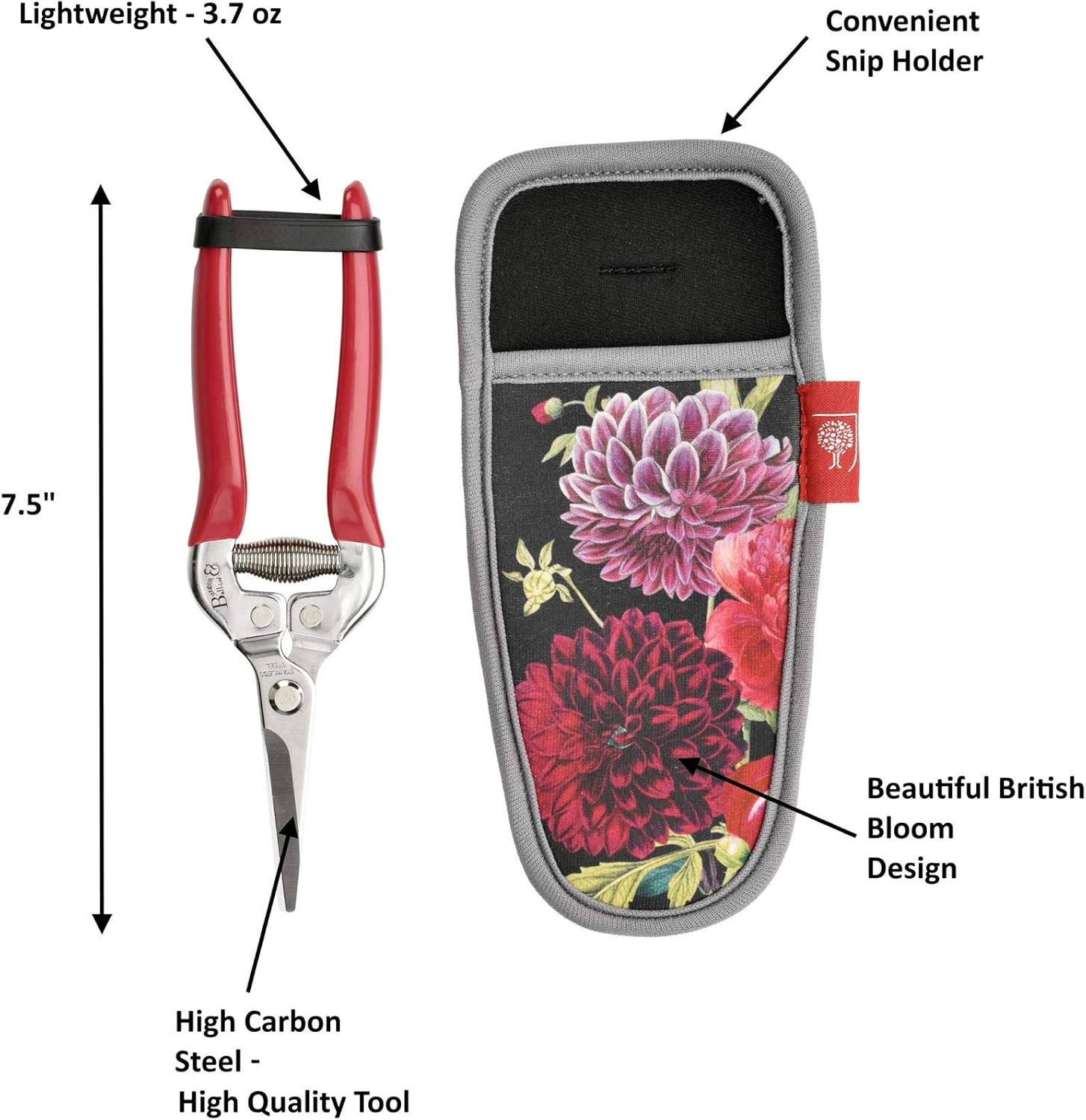 Burgon & Ball RHS Boxed Snip and Holster Set – British Bloom Collection ...