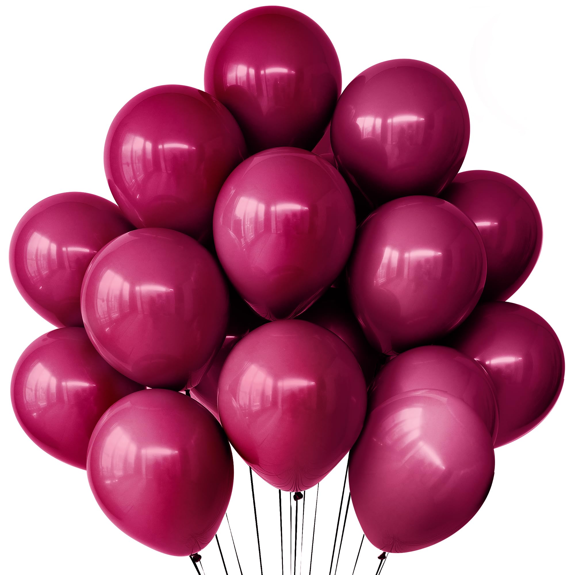 KatchOn, Metallic Burgundy Balloons Set - 10 Inch, Pack of 60 ...