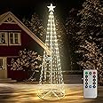 Amazon.com: 7.6FT Outdoor Christmas Tree with 330 Warm White LED Lights ...