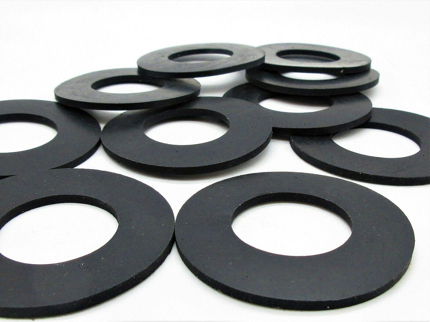 1 1 4 ID XL Rubber Washers 2 1 2 OD 1 8 Thick Black 4 Washers 1 1 4 ID XL Rubber Washers 2 1 2 OD 1 8 Thick Black 4 Washers