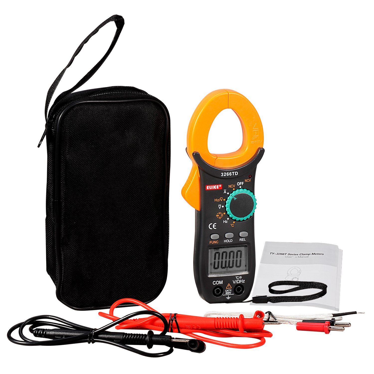 Mua ELIKE True RMS, NCV, AC/DC Digital Multimeter Amplifier Volt Clamp ...