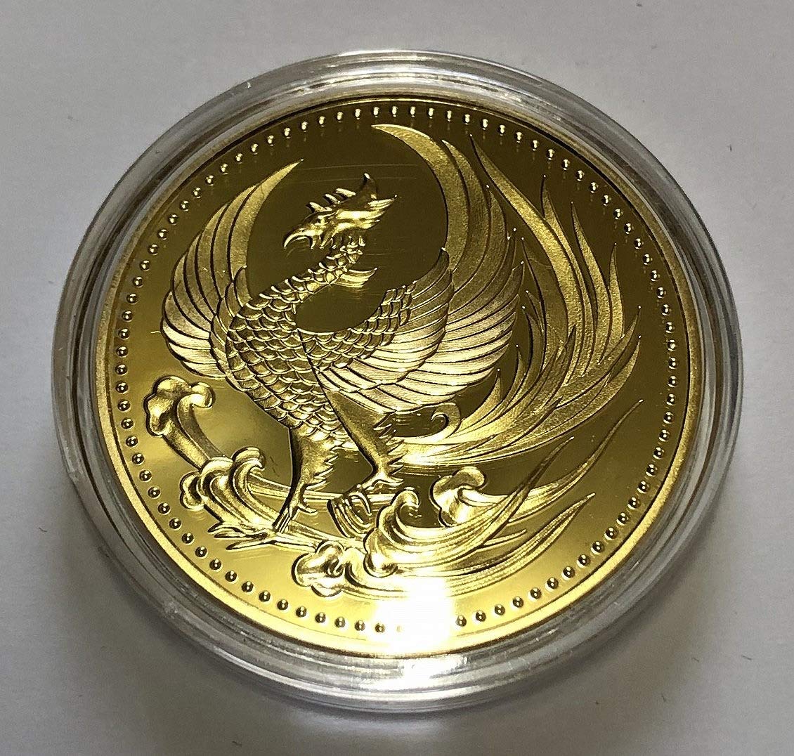 Mua Japanese Gold Coin Phoenix Chrysanthemum Crest 24K Gold Coin Medal ...