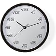 Amazon.com: CafePress Square Root Clock Unique Decorative 10" Wall ...