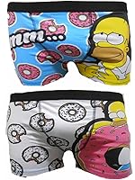 The Simpsons Mens Homer Simpson Fun Novelty Boxer Shorts Underwear (XL ...