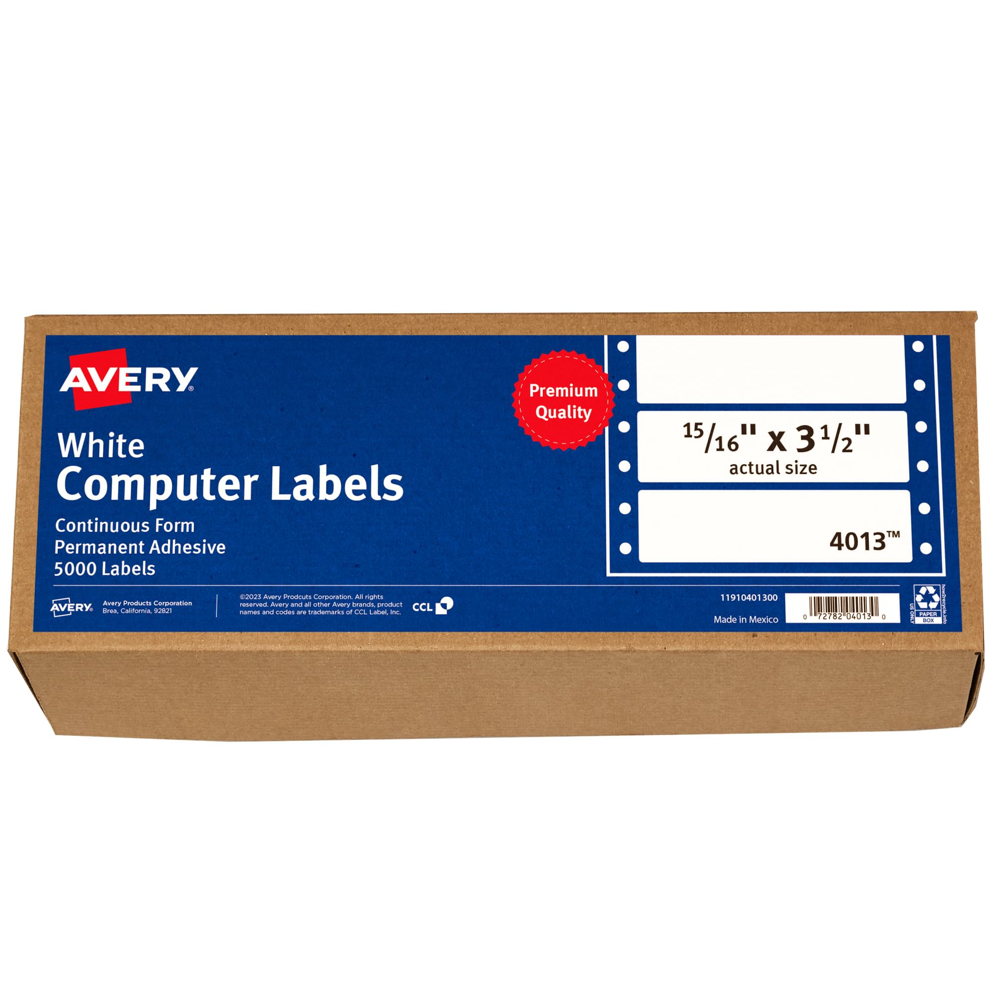 Mua White Computer Labels, 15/16" x 3-1/2", Dot Matrix Labels and Pin ...