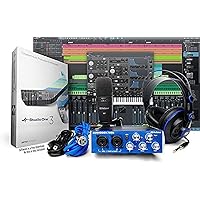 Amazon.com: PreSonus AudioBox Studio with Headphones, Microphone, Mic ...