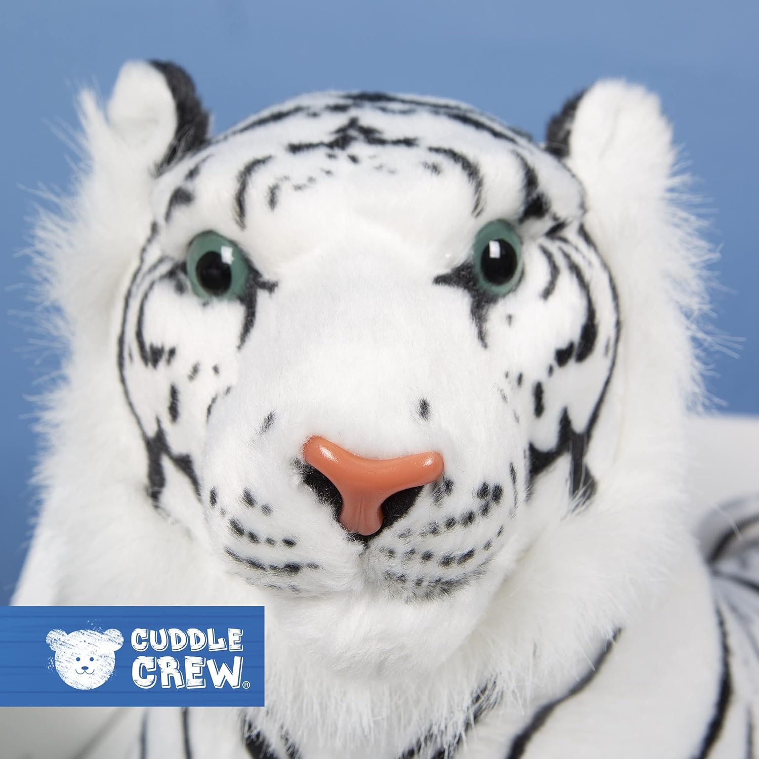 Cuddle Crew – Moulded Head White Tiger Plush Toy, Plush White Tiger ...