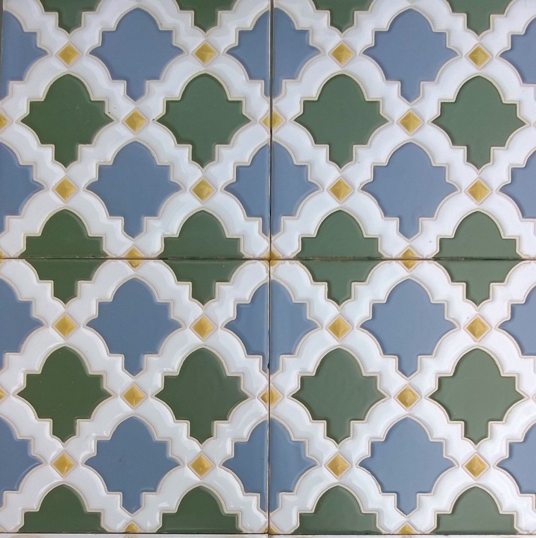 Amazon.com: Hand decorated 6x6 inch ceramic glazed tile: Handmade