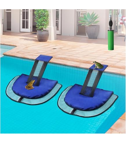 Foldable Ladder Frog Pool System 2-Pack Animal Escape Ramps For Pools ...