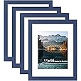 Amazon.com - SZYUU 11x14 Picture Frame Set of 4, High Definition Real Glass, Display Pictures ...