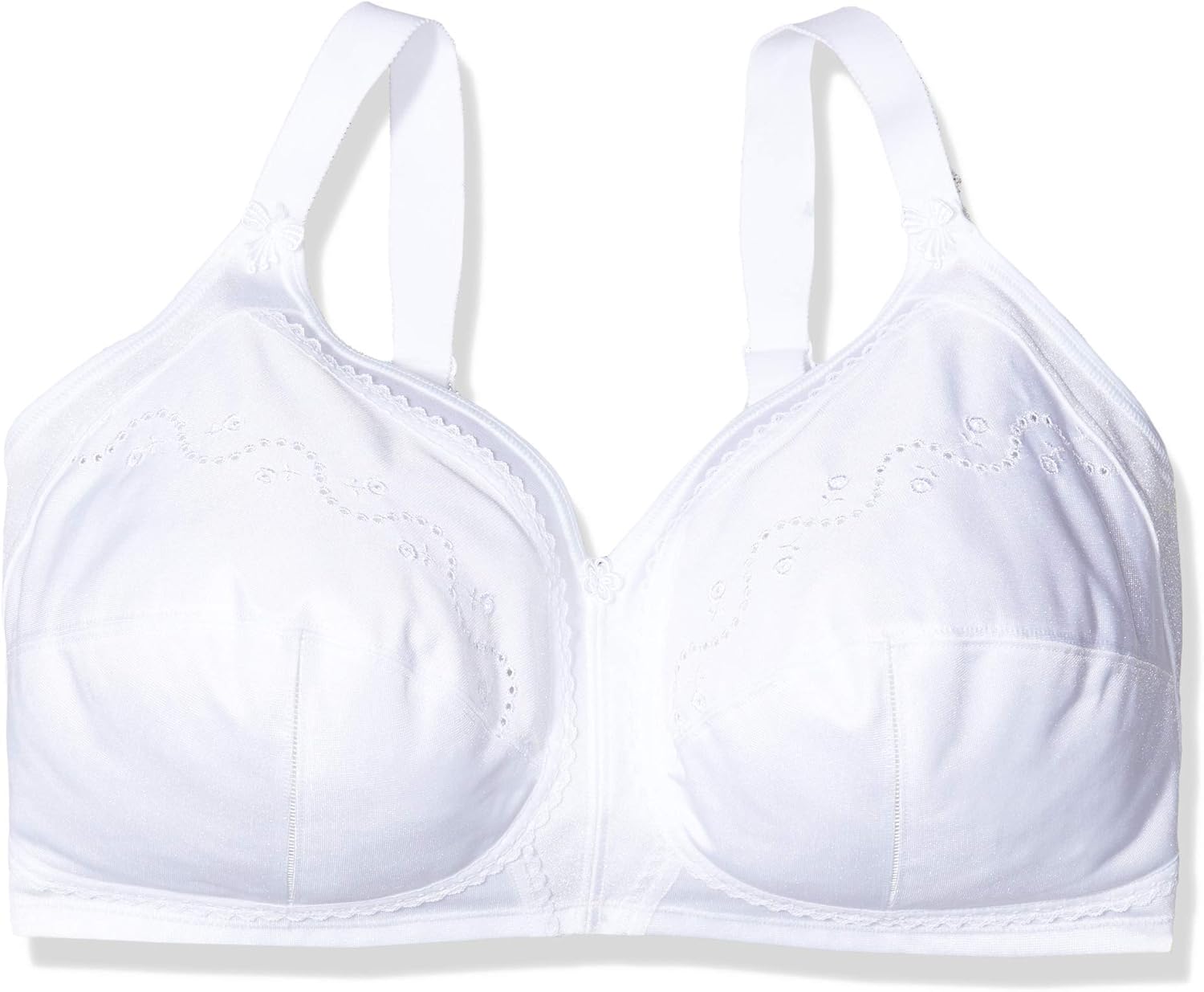 Triumph Women's Doreen Plus Cotton 01 N Wireless Bra,White (White 0003 ...