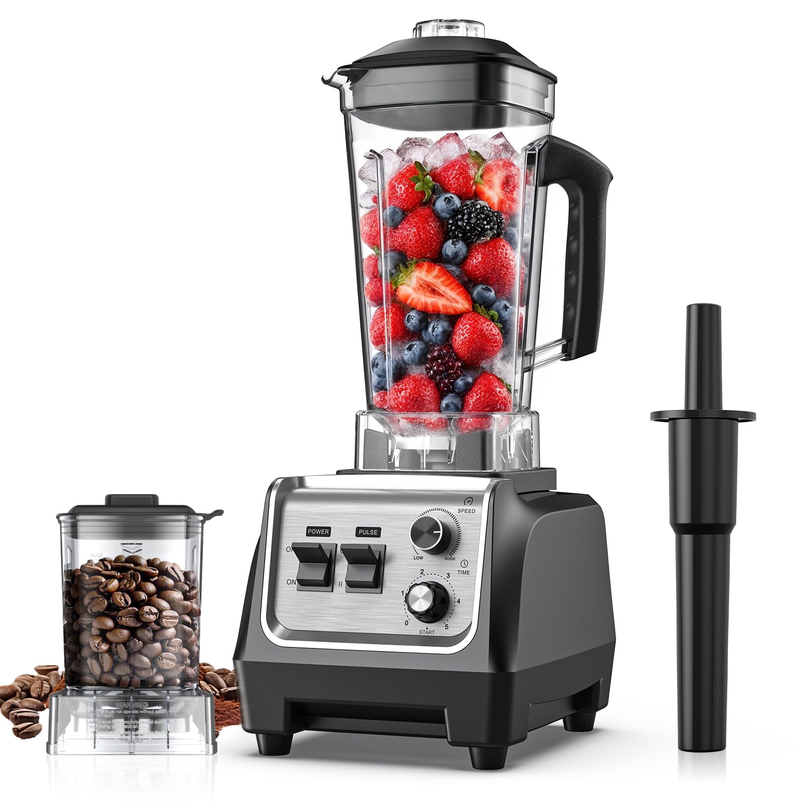 H-Duka Blender for Smoothies with 1800 Watt Motor Powerful Countertop ...