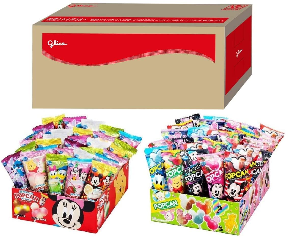 Mua Glico Pop Canns, 12 Types, 60 Pieces, Disney Mickey Shaped Stick ...