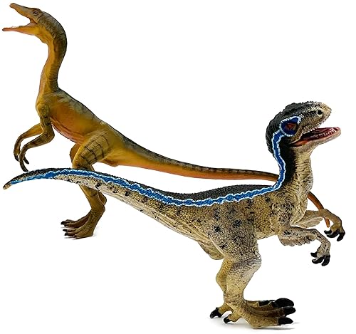 Gemini&Genius Velociraptor Compsognathus Dinosaur Toys, Dinosaur Action ...