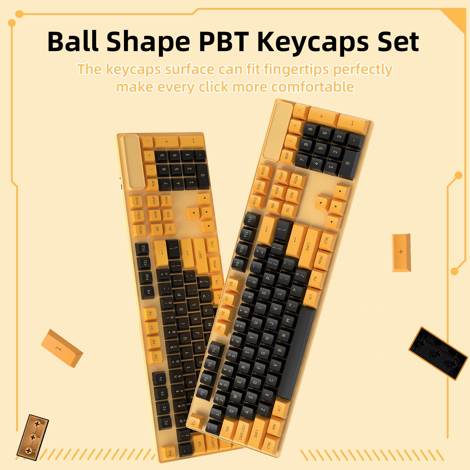 Mua 150 Key Custom PBT Keycap Set OEM Profile for 61/68/84/87/98/100 ...