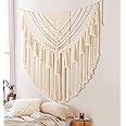 Amazon.com: Jakalin Macrame Wall Hanging Large Macrame Wall Decor Boho Handmade Yarn Wall Art ...