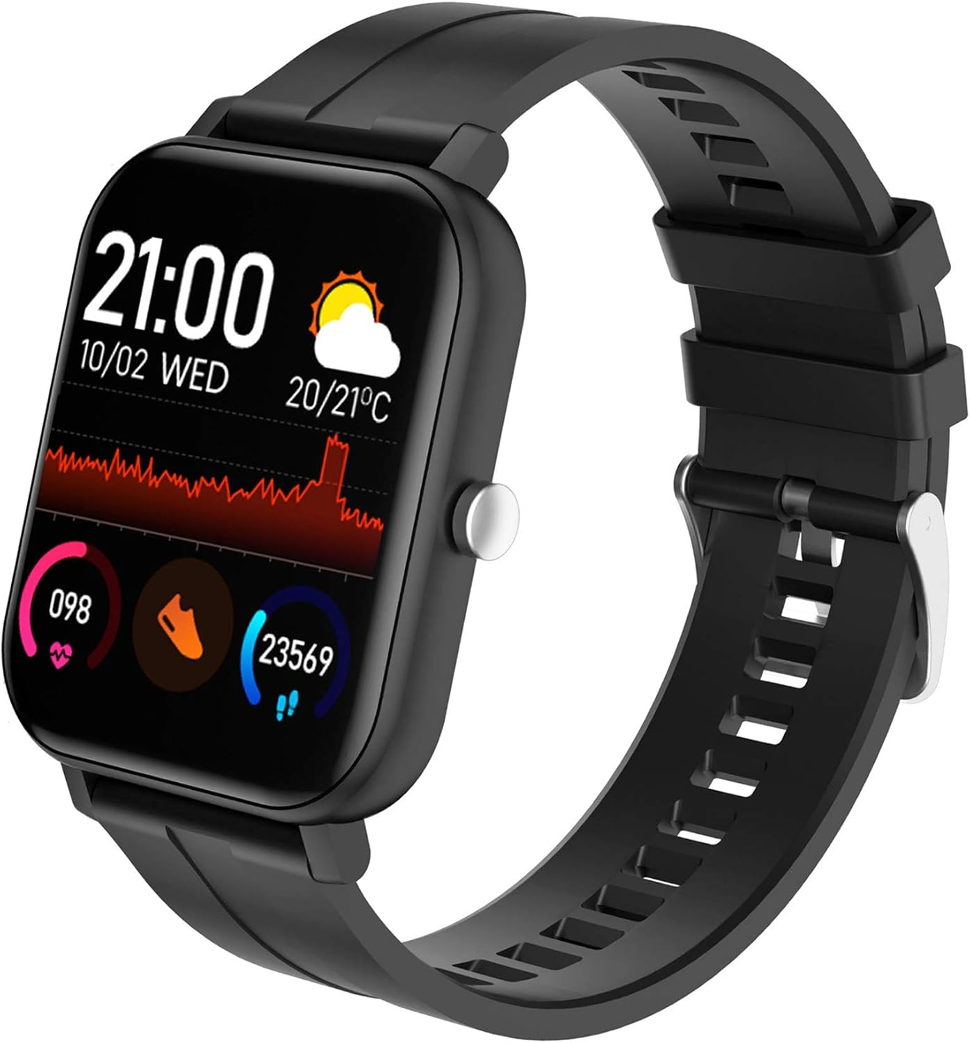 Smartwatch, Reloj Inteligente con Monitorización de Frecuencia Cardíaca ...