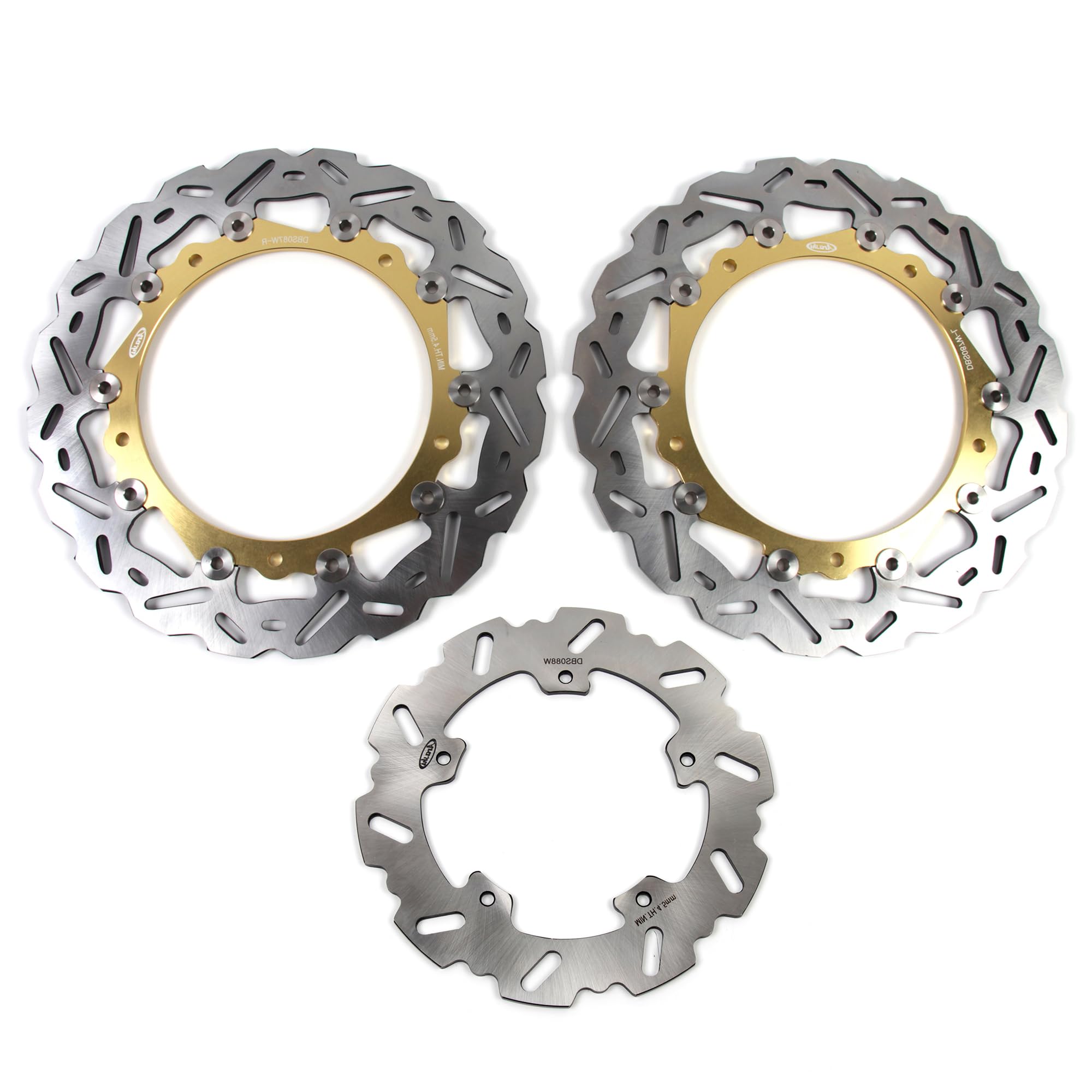 Floating Front Rear Brake Discs Rotors for BMW S1000RR 2009-2018 ...