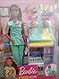 Amazon.com: Barbie Baby Doctor Playset with Brunette Doll, 2 Infant ...
