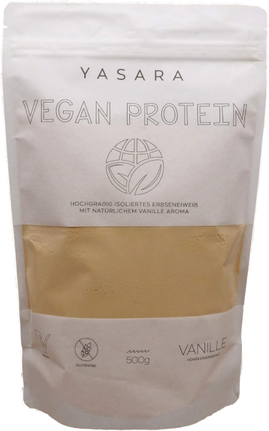 YASARA Vegan Protein – veganes Eiweißpulver – hoher Eiweißgehalt ...