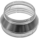 10" to 8" Inch Ventilation Duct Reducer - Galvanized Steel Round ...