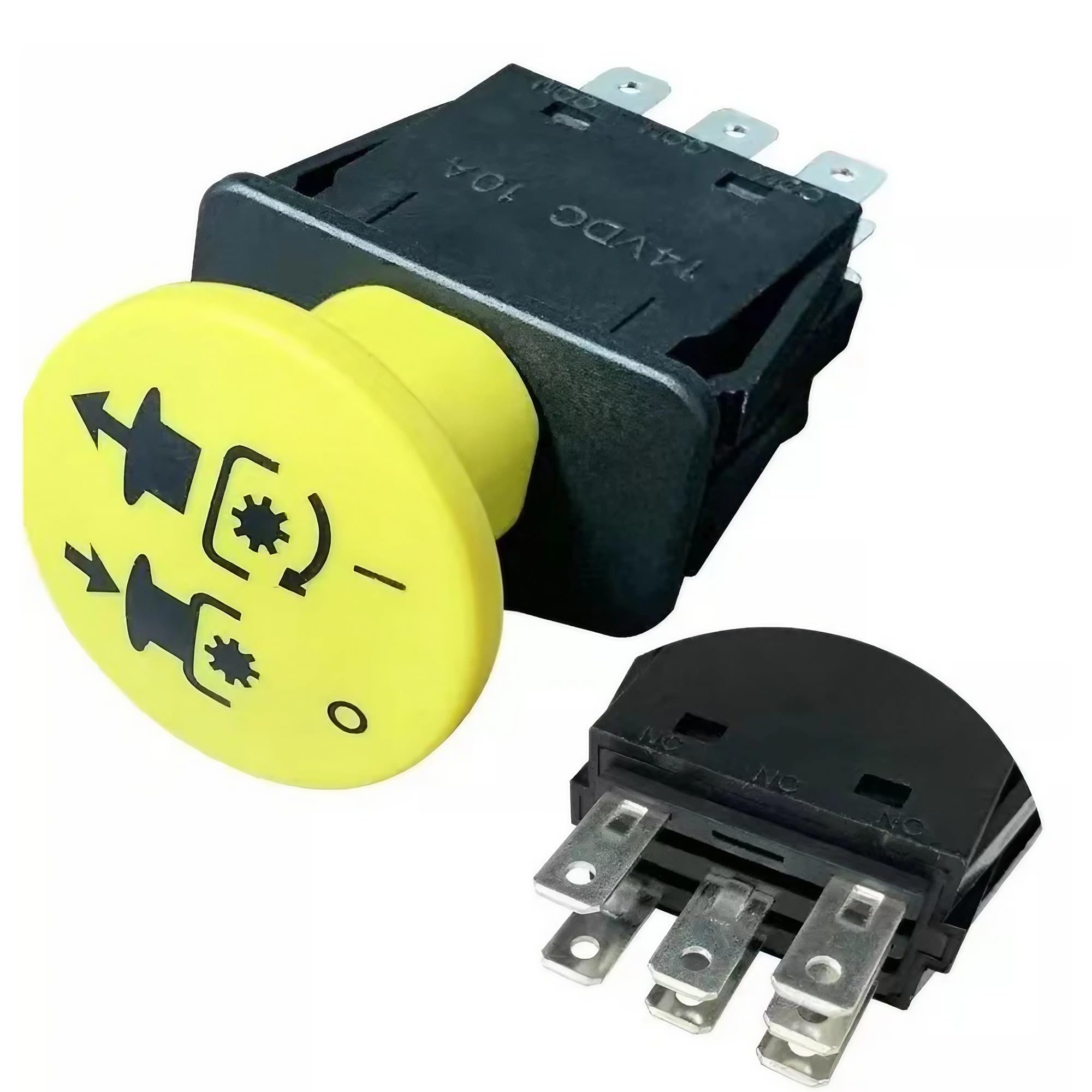 Diskary 7 Terminals Clutch PTO Switch 10A 14V for RTZ XT2 ZT1 ZTR Zero Cub Cadt Lawn Mowers ...