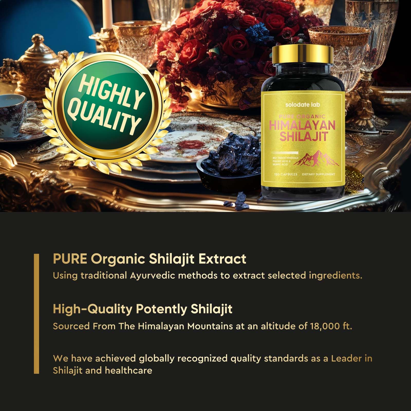 Mua Shilajit Capsules, Shilajit Pure Himalayan Organic with 85+ Trace ...