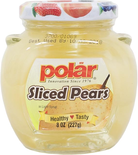 Amazon.com : MW Polar Fruits in jar 8 oz. (Pack of 12) (Pear) : Grocery ...