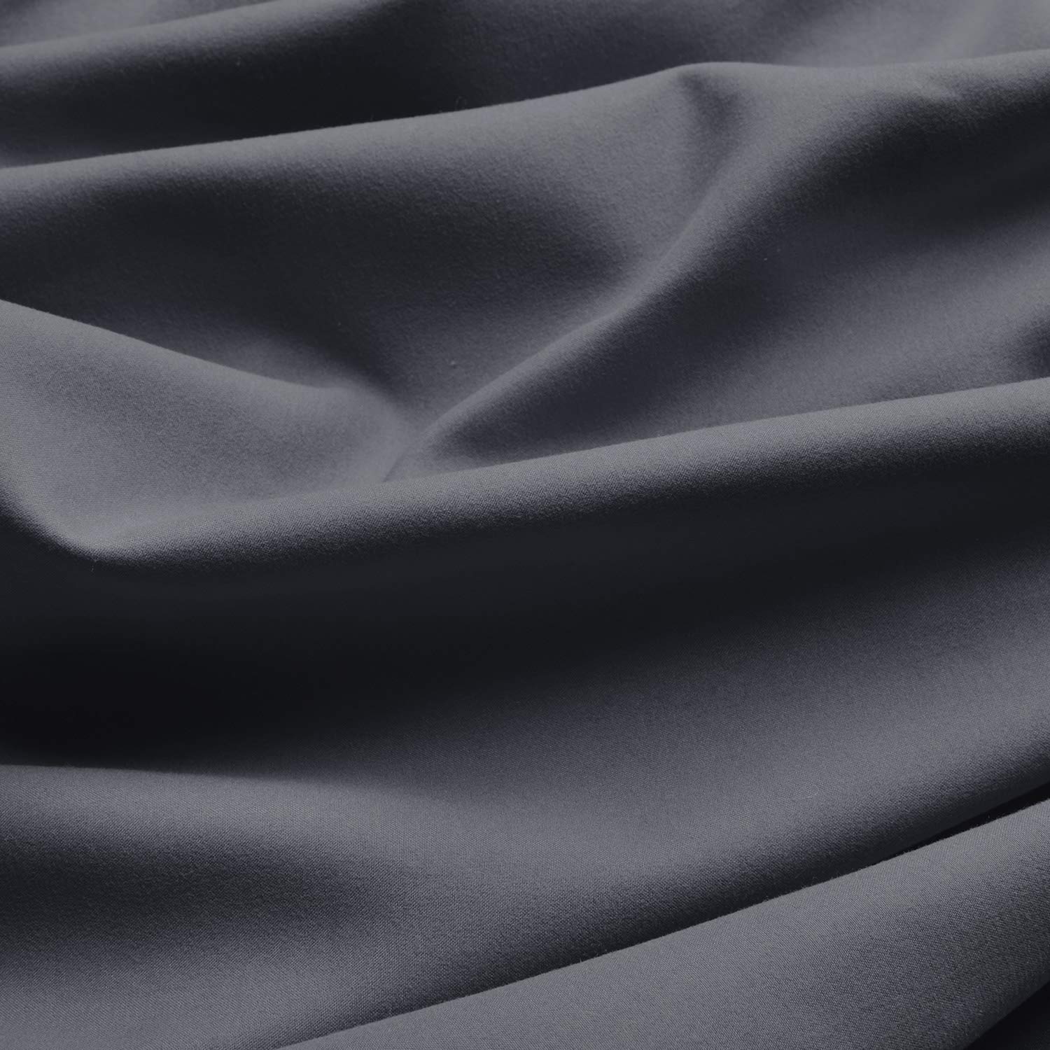 Beautissu Lot de 2 Rideaux thermiques Anthracite uni opaque à ruflette ...