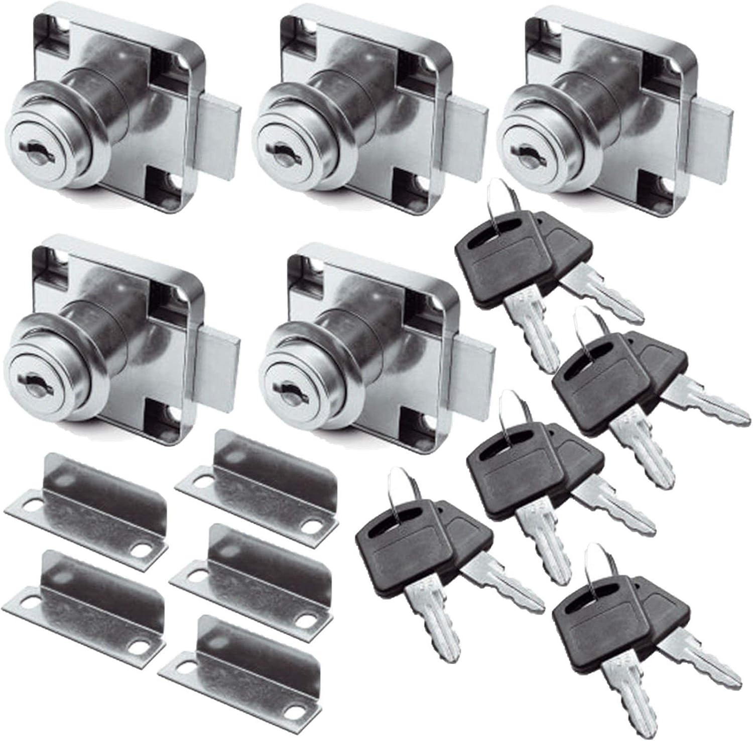 5 x SO-TECH® Furniture Lock Cylinder-Furniture Lock Screw-on Lock ...