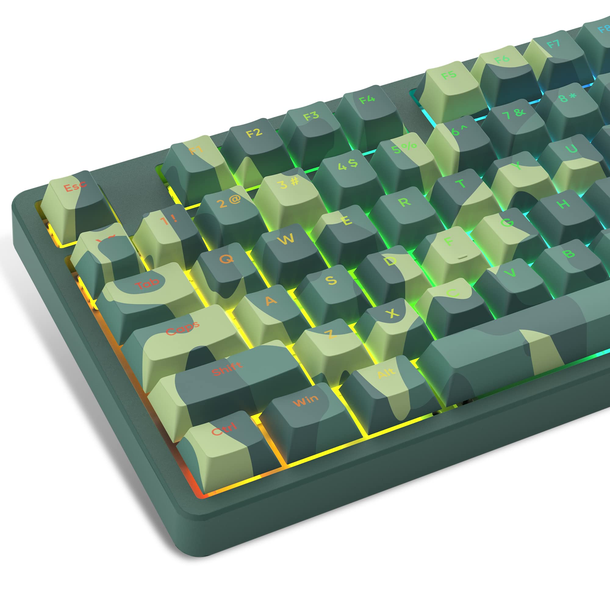 Mua GMKWTL XVX Keycaps 132 Keys,PBT Double Shot Camouflage Custom Full ...