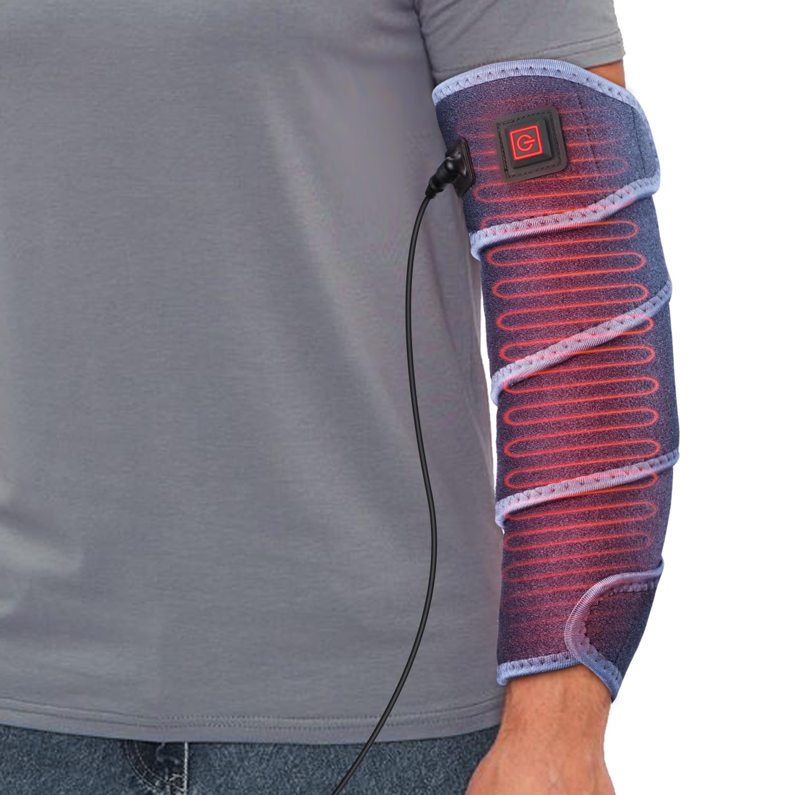 Elbow Heated Pad Wrap for Multiple Body Areas, Flexible Electric ...