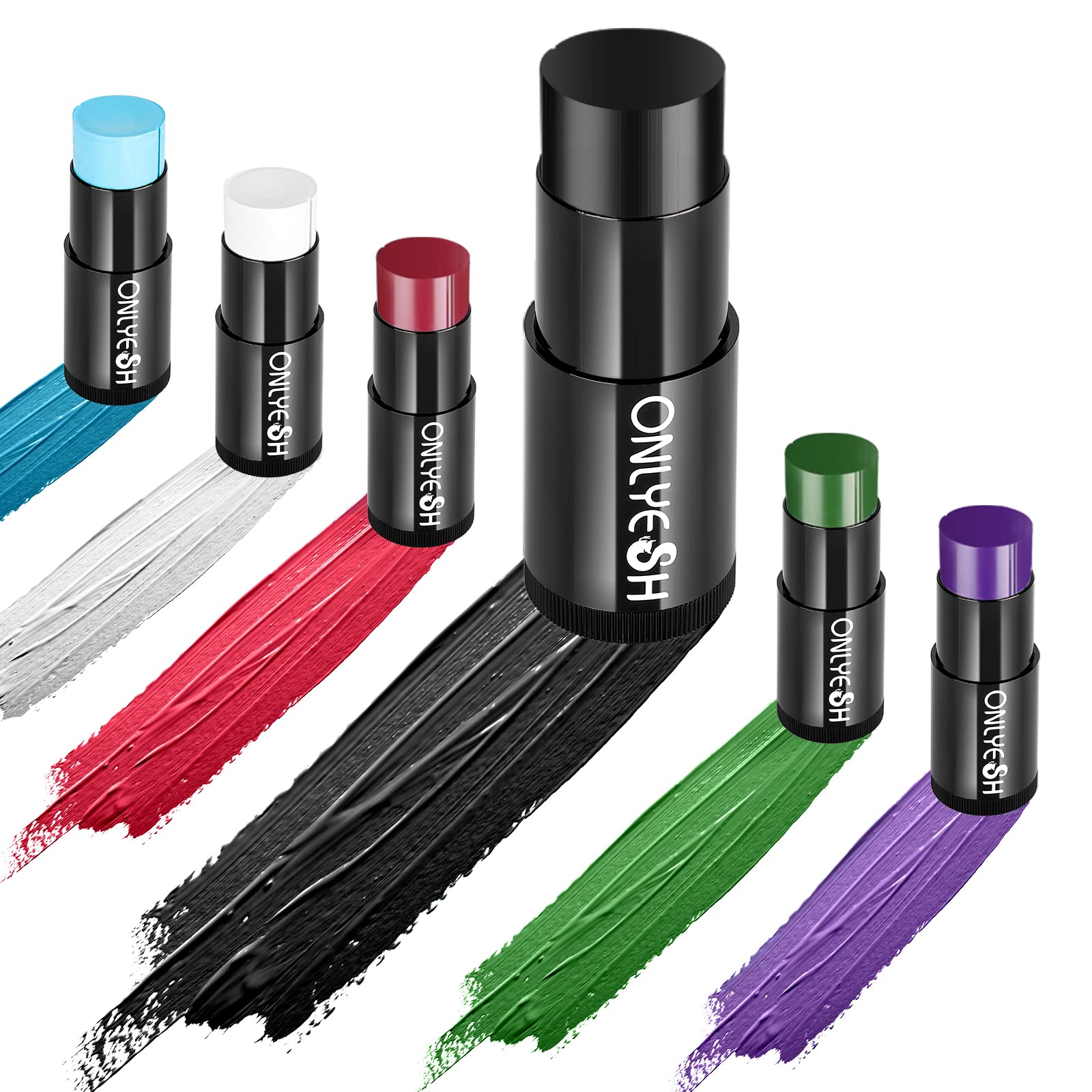 Black Face Paint, Cream Grease Sticks, Black Eye Black Stick ...