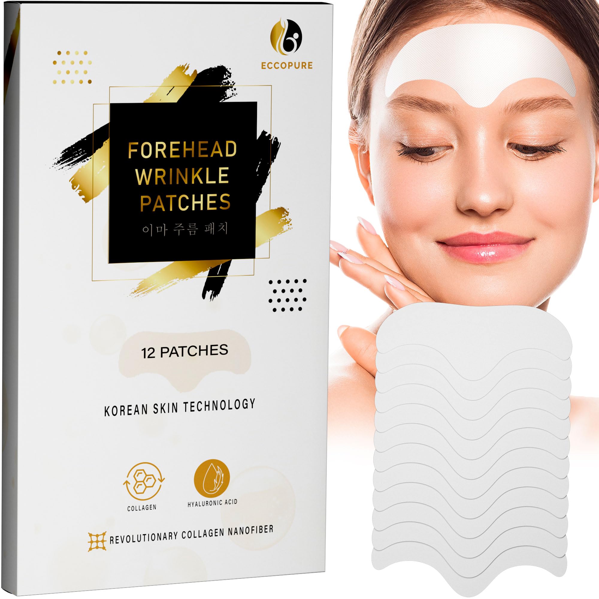 Mua 12-Pack Forehead Wrinkle Patches - Anti Wrinkle Patch with Marine ...