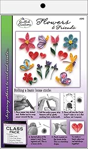 Amazon.com: Quilling Class Pack Kit, Flowers & Friends : Arts, Crafts ...