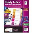 AVERY Ready Index Table of Content Dividers for Laser and Inkjet ...