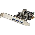 Amazon.com: StarTech.com 4 Port PCI Express USB 3.0 Card - 3 External and 1 Internal - Native OS ...