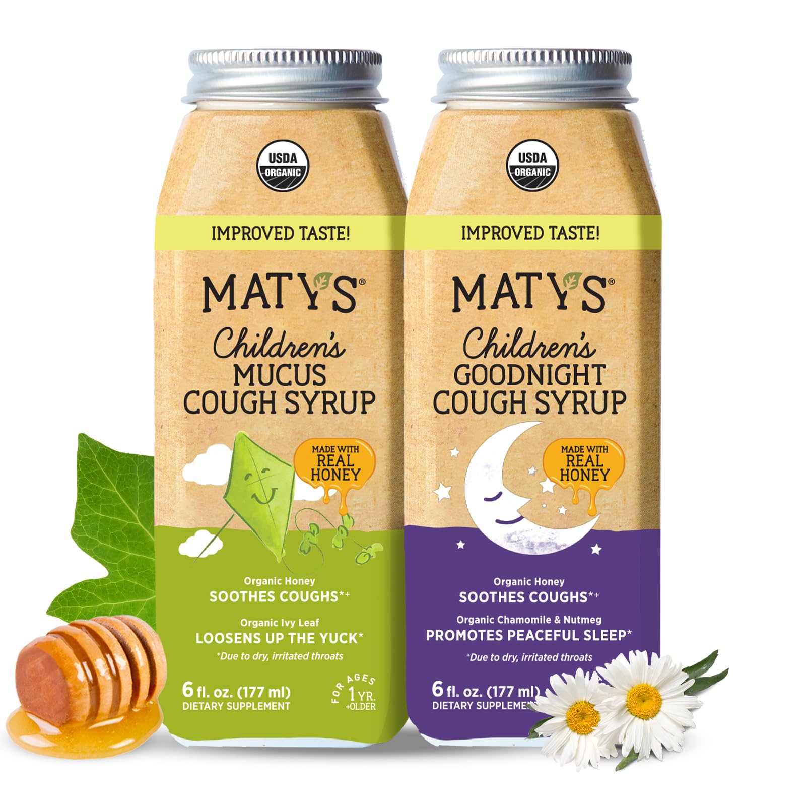 Mua Matys Organic Kids Cough Syrup Mucus & Nighttime Value Pack for ...