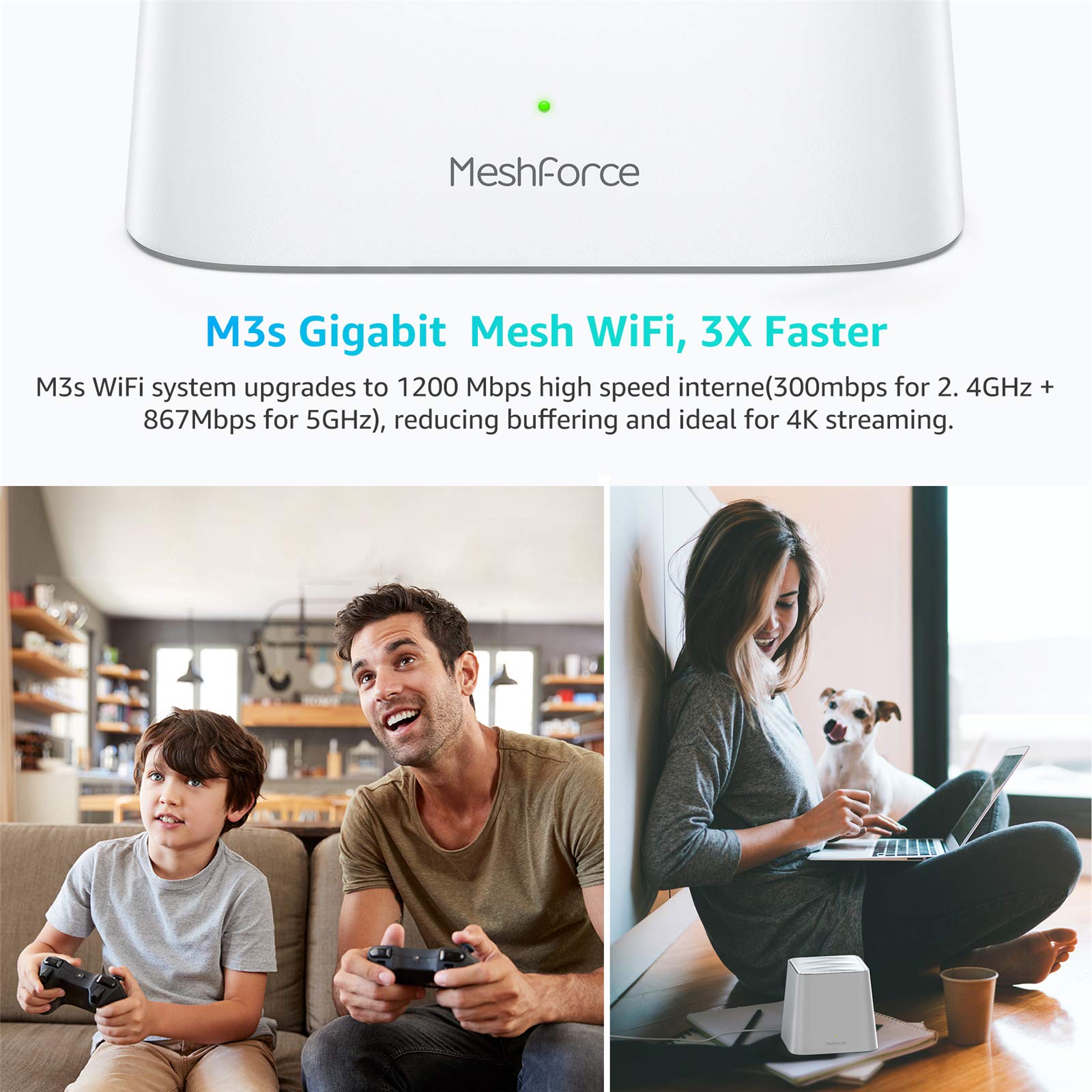 Mua Meshforce M3 Mesh WiFi System, Up to 4,500 Sq.ft Coverage, AC1200 ...