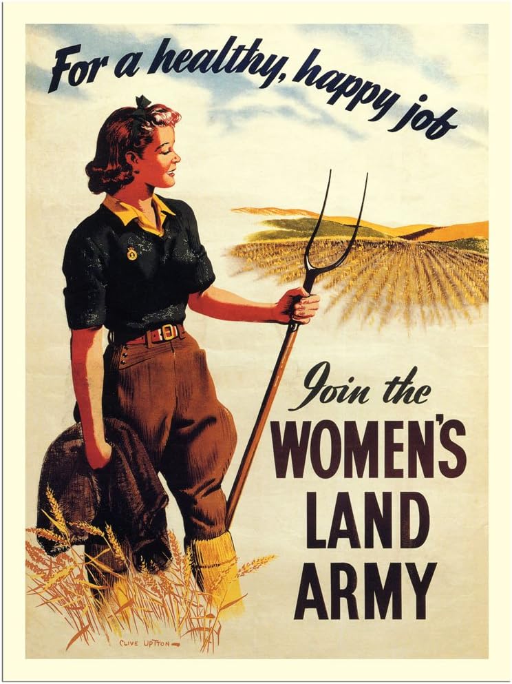 Join The Womens Land Army War Poster Artist Clive Uptton GB 1940s join-the-womens-land-army-war-poster-artist-clive-uptton-gb-1940s