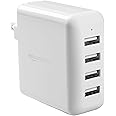 Amazon.com: AmazonBasics 40W 4-Port USB Wall Charger - White : Cell ...