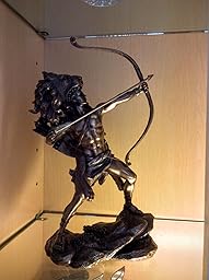 Amazon.com: Hercules Shooting Arrow Statue Sculpture Greek Myth: Home ...