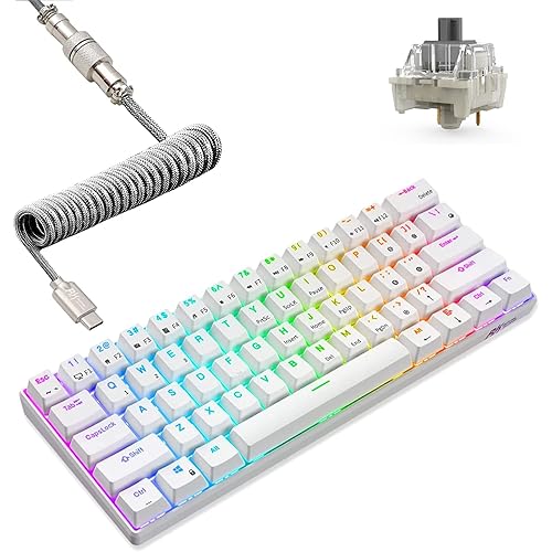 RK ROYAL KLUDGE [RK61 + Speed Silver Switches 2.4Ghz Wireless/Bluetooth ...