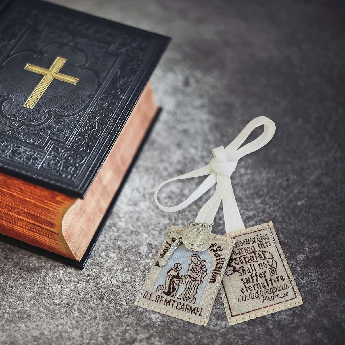 Mua Scapulars Catholic, 3 Pack Bulk Brown Scapular of Our Lady of Mount ...