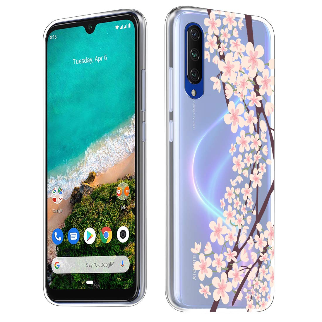 Fashionury ''Flower Design'' Designer Printed Transparent Back Cover ...