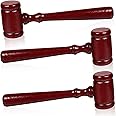 Amazon.com : 3Pcs Judge Gavel Mini Wooden Gavel Judge Auction Hammer ...