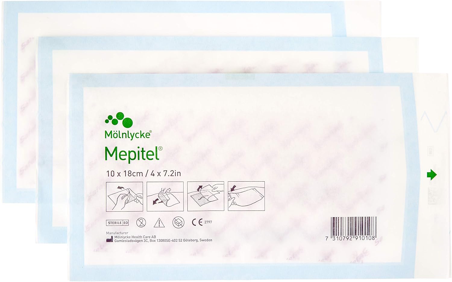 Mepitel Mepitel 10 cm x 18 cm 3 U 50 g – BigaMart