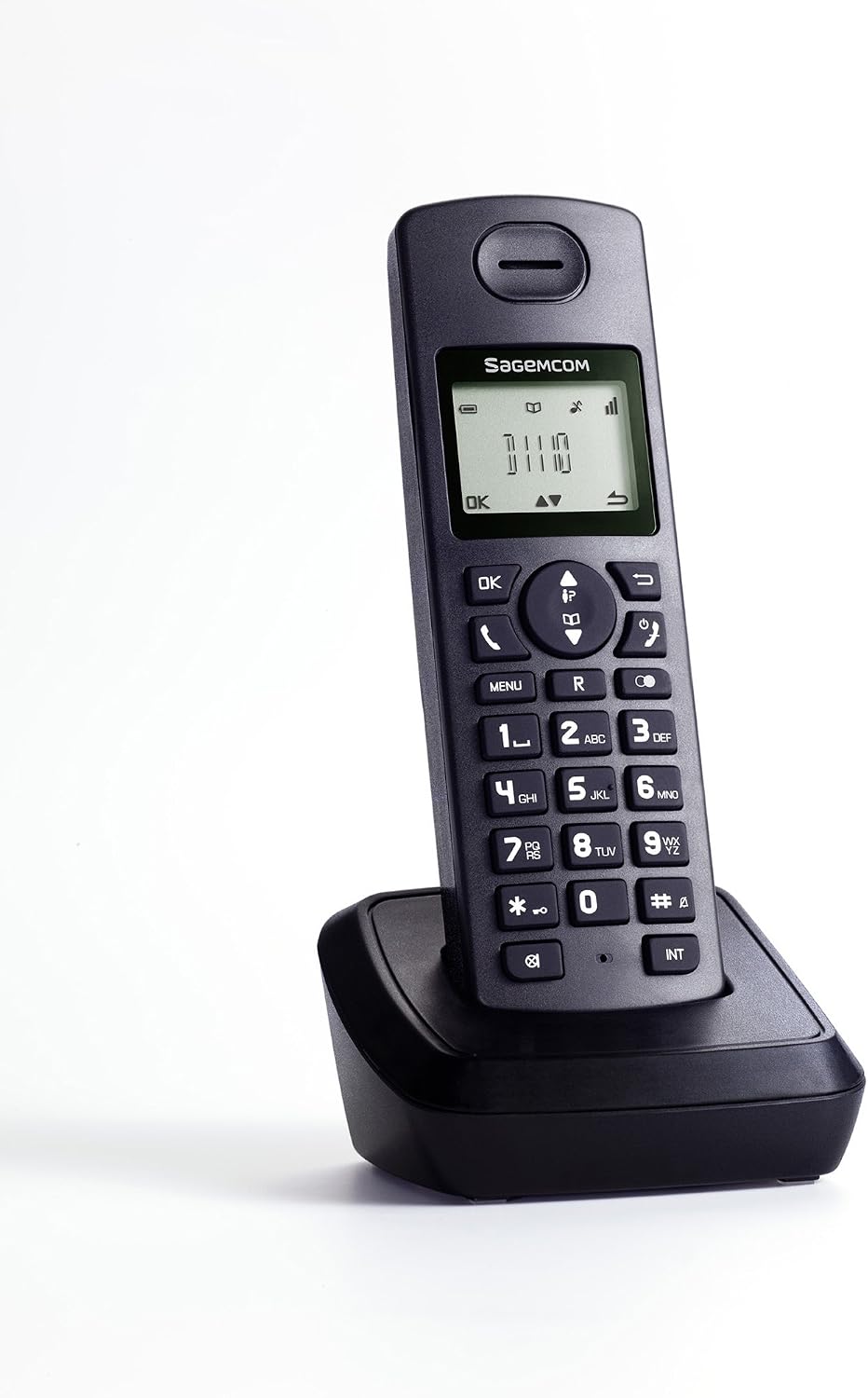 SAGEMCOM - D1110 Téléphone sans fil numérique - Noir: Sagem: Amazon.fr ...