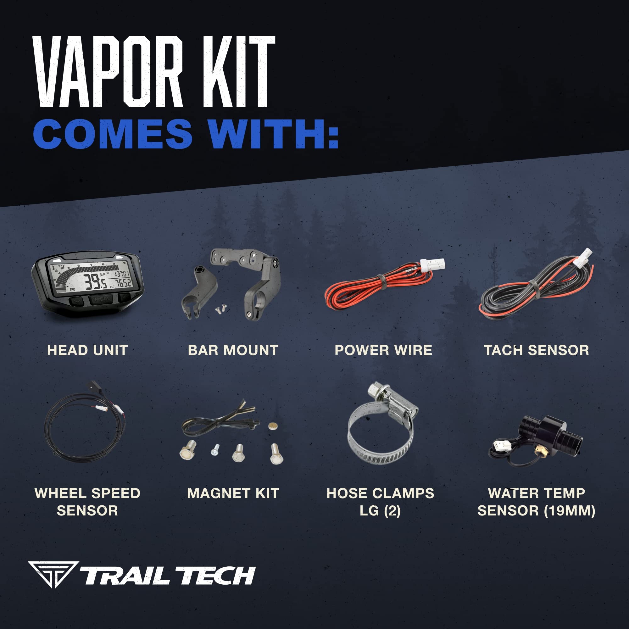 Mua 752-121 Vapor Digital Speedometer Tachometer Gauge Kit, 1986-2016 ...