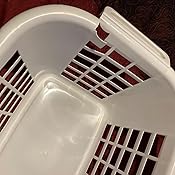 Addis Rectangular Laundry Basket in White: Amazon.co.uk: Kitchen & Home